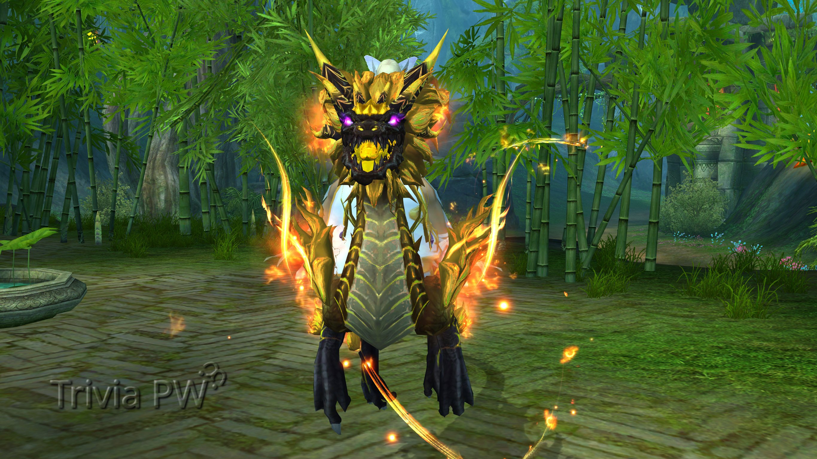 Dragão Áureo - Montaria - Trivia PW